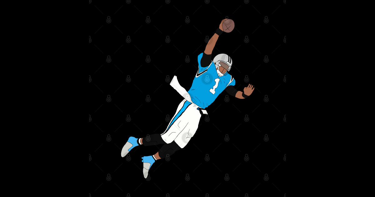 Cam Newton Dunk - Cam Newton - Sticker | TeePublic