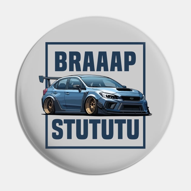 Subaru STI Car Art - Impreza WRX Stance Modified JDM Car - Subaru Sti ...