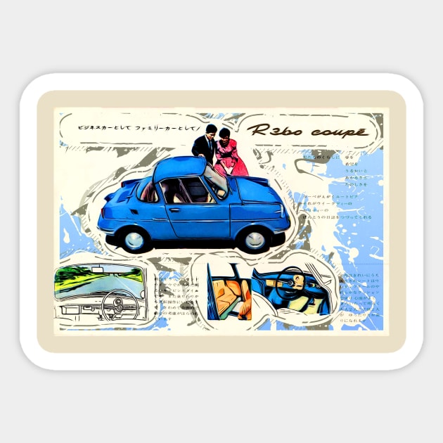 R 360 Japan Style cartoon - Mazda R 360 - Sticker | TeePublic