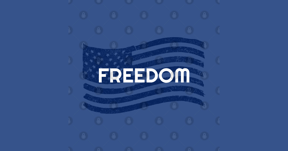 Freedom American Flag - Freedom Flag - T-Shirt | TeePublic