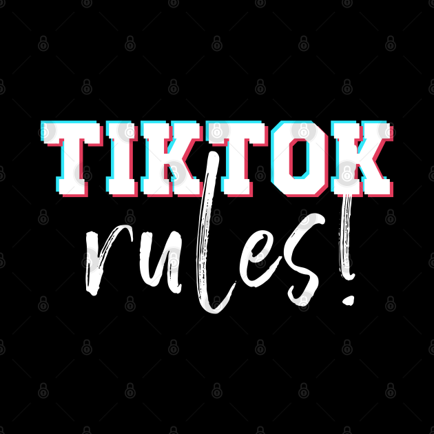 TikTok RULES - TikTok - Tiktok - Mask | TeePublic