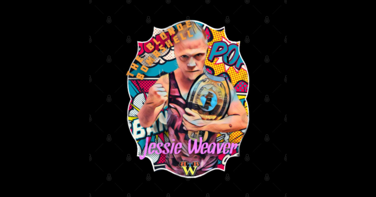 The blonde bombshell Jessie Weaver - Indie Wrestling - Sticker | TeePublic