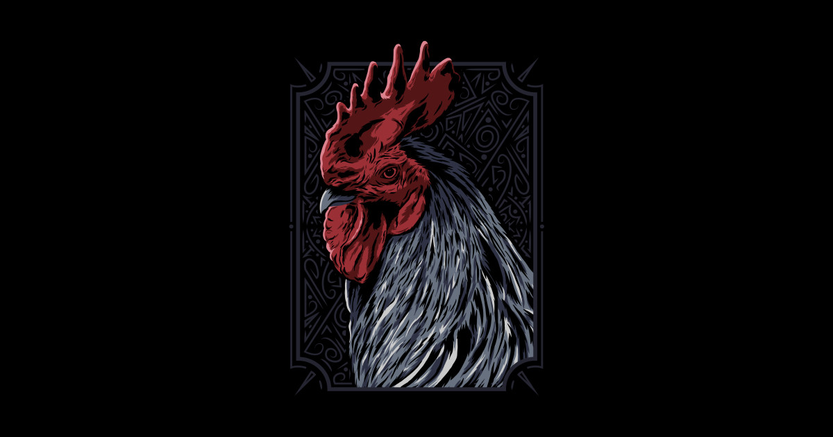 Alpha Rooster - Rooster - Posters and Art Prints | TeePublic