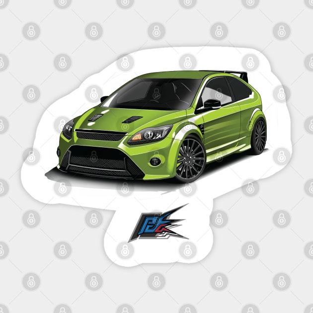ford focus rs - Ford Focus Rs500 - Sticker | TeePublic