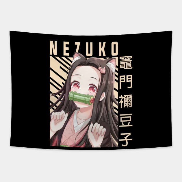 Nezuko Kamado - Demon Slayer - Nezuko - Tapestry | TeePublic