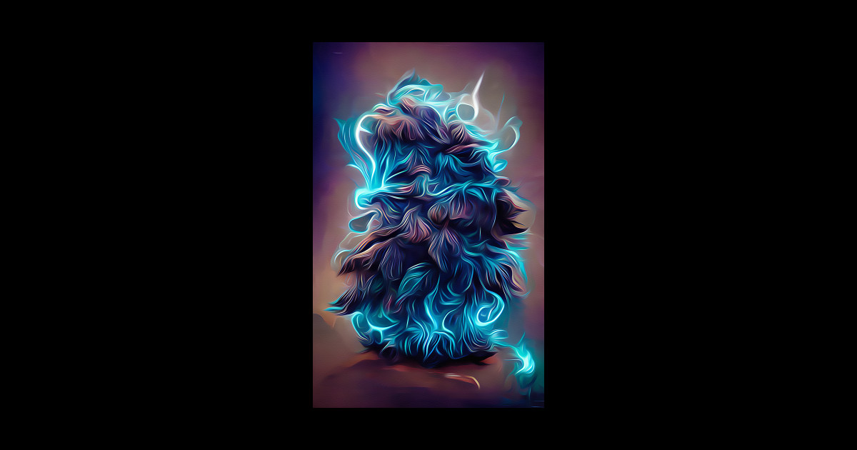Blue Cold Hairy Bioluminescent Nug Hightimes Weed - Nugs - Magnet ...