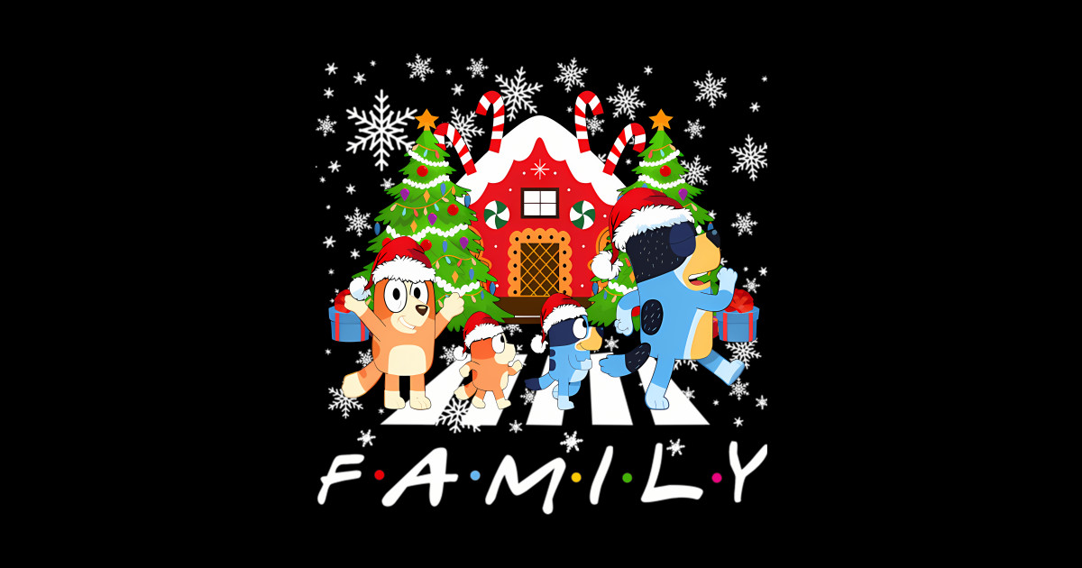 Blueys Christmas Family Walking Around Xmas Tree - Blueys Christmas ...