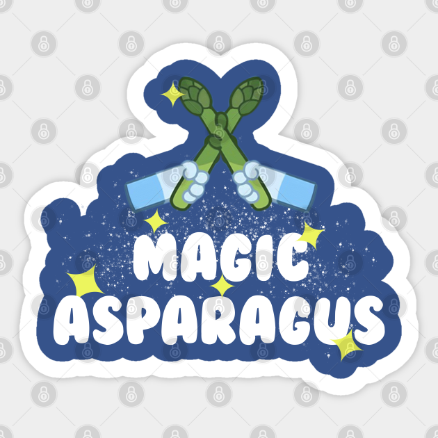 The Magic Asparagus - Bluey - Sticker | TeePublic