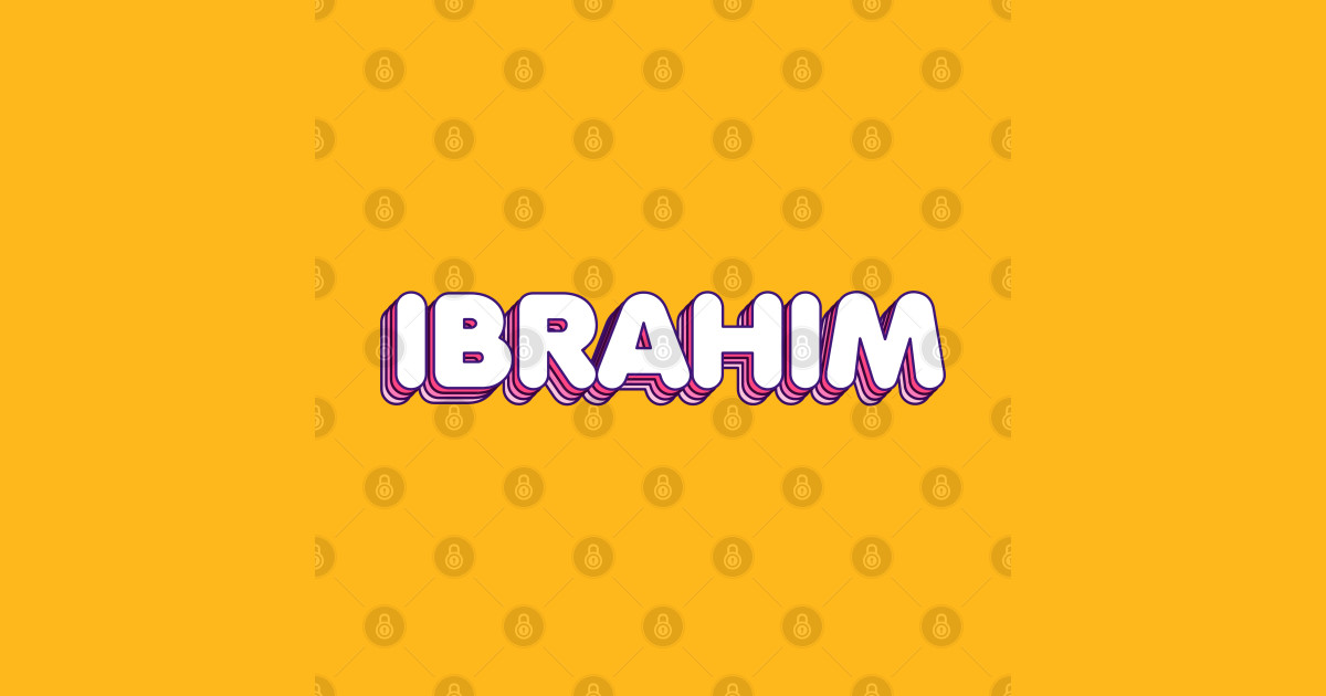 Pink Layers Ibrahim Name Label - Pink Layers Ibrahim Name Label - T ...