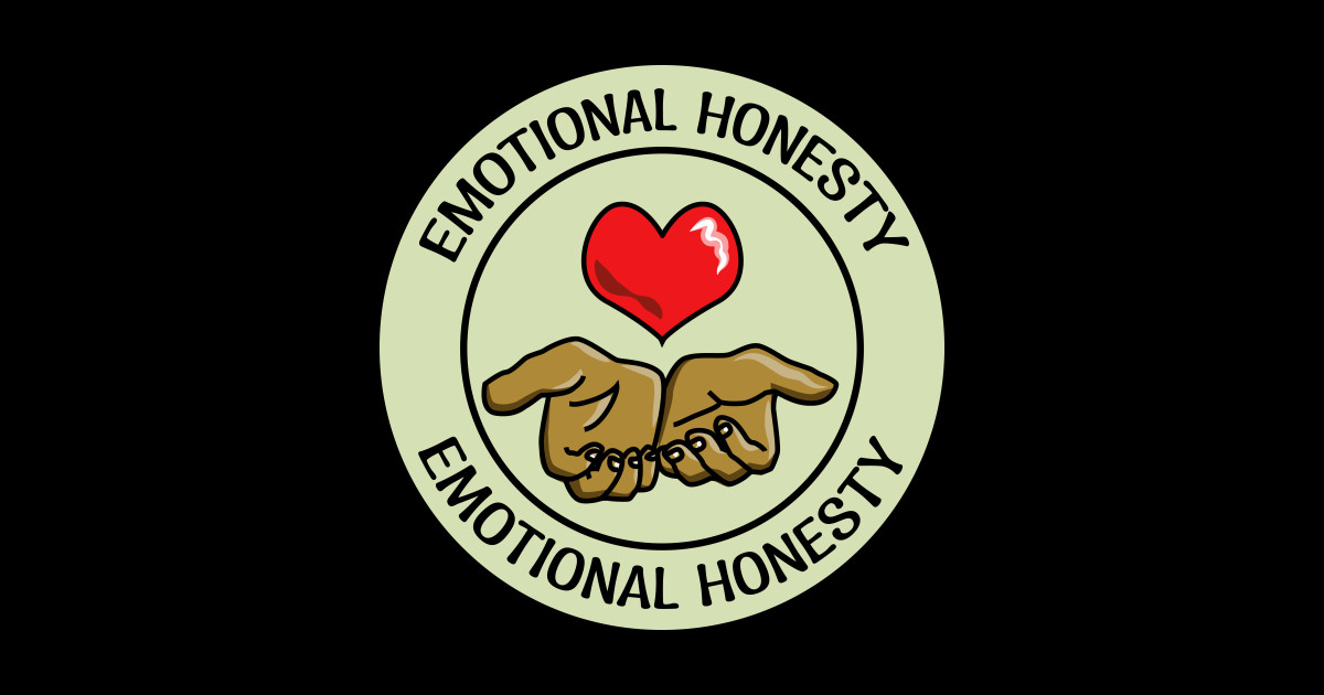 Emotional Honesty Badge - Emotional Honesty - Sticker | TeePublic