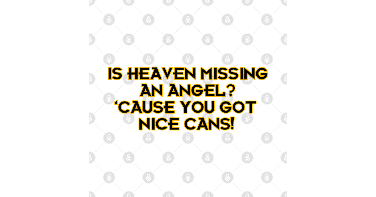 Is Heaven Missing an Angel? 'Cause You Got Nice Cans! - Nice Cans - T ...