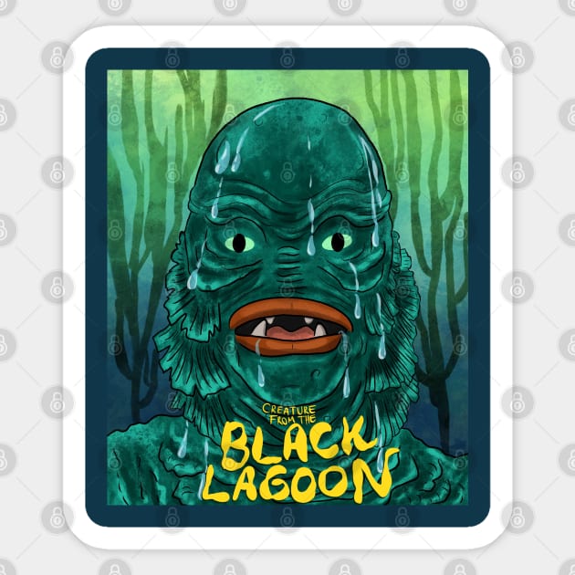 Creature From the Black Lagoon - Black Lagoon - Sticker | TeePublic
