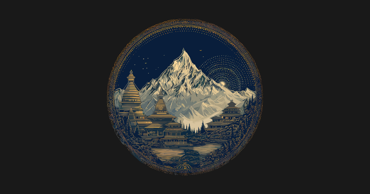 NEPAL cultural design 1 - Nepal - T-Shirt | TeePublic
