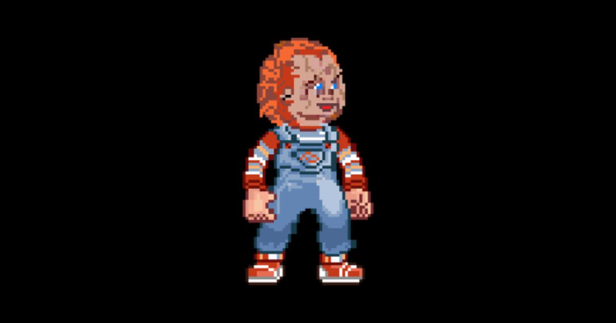 Chucky low-res pixelart - Childs Play - T-Shirt | TeePublic