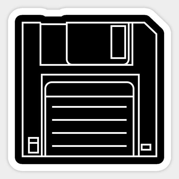 Retro FLOPPY DISK from 80s - Retro - Sticker | TeePublic