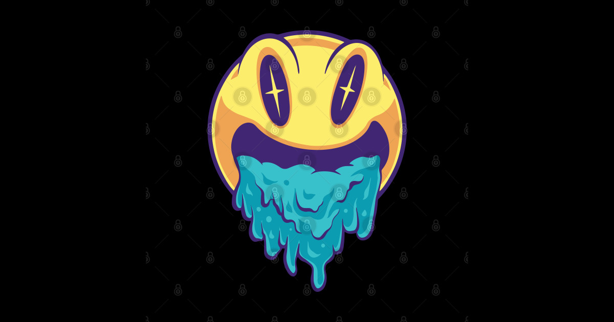 Vomiting Emoticons Smile Mode - Emoticon - Sticker | TeePublic