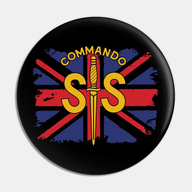 WW2 British Army No2 Commando SAS Badge with Union Jack - Special Air ...