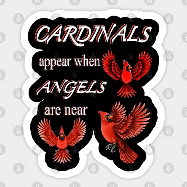 Red Cardinal bird - Red Cardinal Bird - Sticker | TeePublic