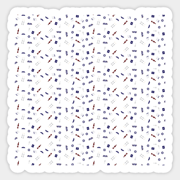 Jewish Sabbat pattern - Shabbat Pattern - Sticker | TeePublic