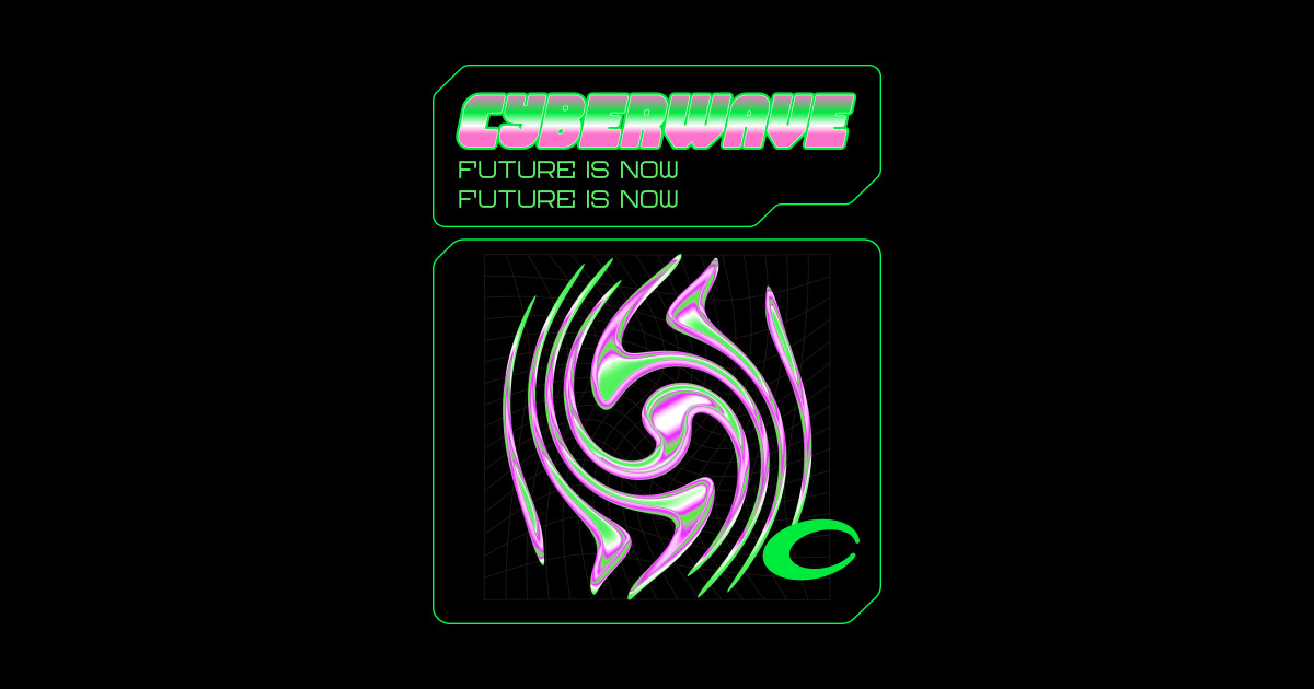 Cyberwave - Aesthetic - Sticker | TeePublic