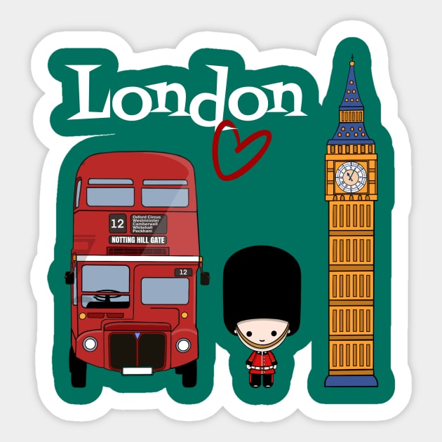 London Royal Guard, Double-Decker Bus and the Big Ben - London England ...