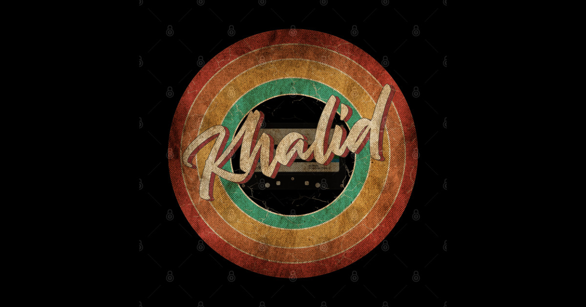 Khalid Vintage Circle Art - Khalid - Sticker | TeePublic
