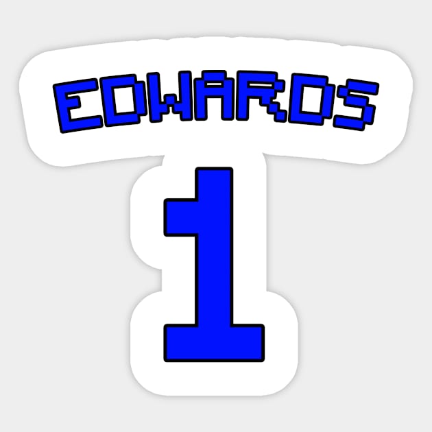 Edwards no 1 - Anthony Edwards - Sticker | TeePublic