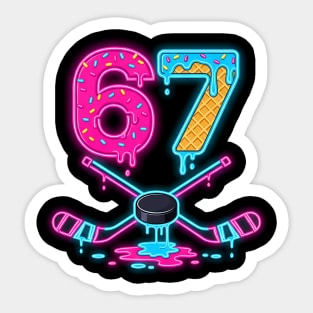 Six Seven Ice Cream Drip Cool Stickers for Sale | TeePublic