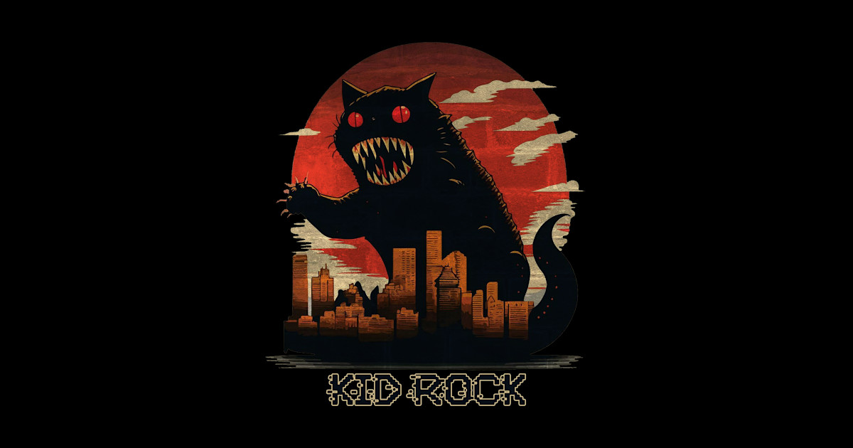 kid rock catzilla - Kid Rock - Sticker | TeePublic