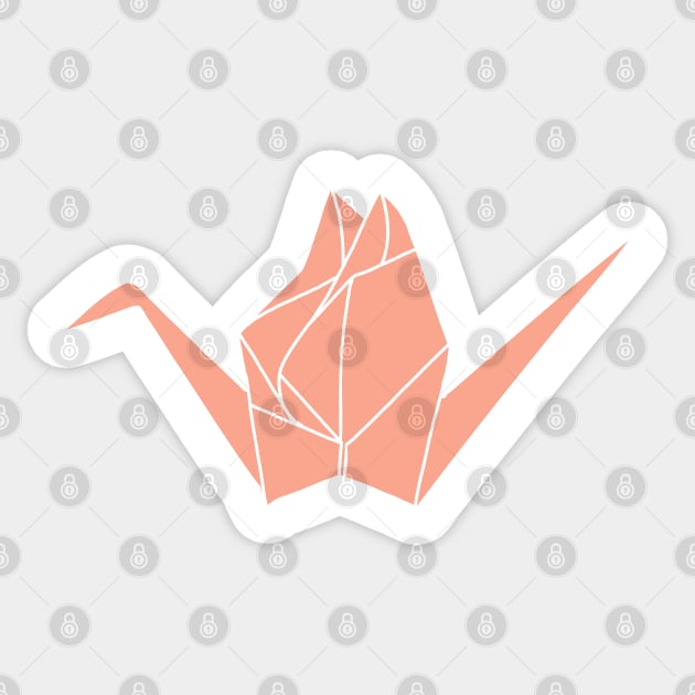 Origami Crane - Origami Crane - Sticker | TeePublic