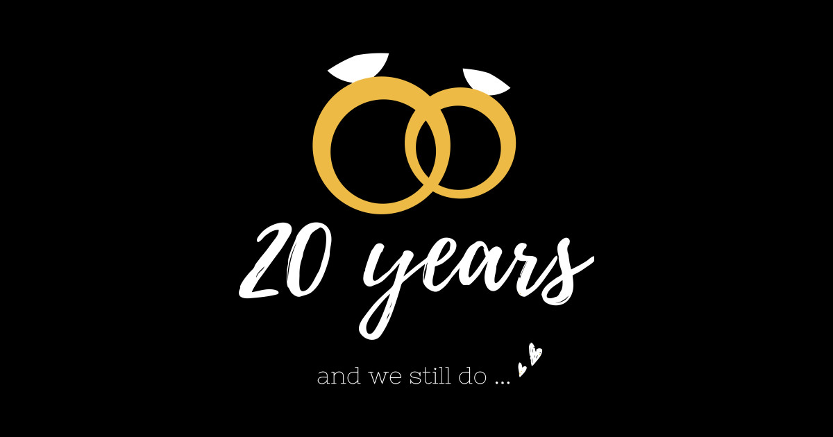 20th year anniversary wedding - 20th Year Anniversary Wedding - Sticker ...