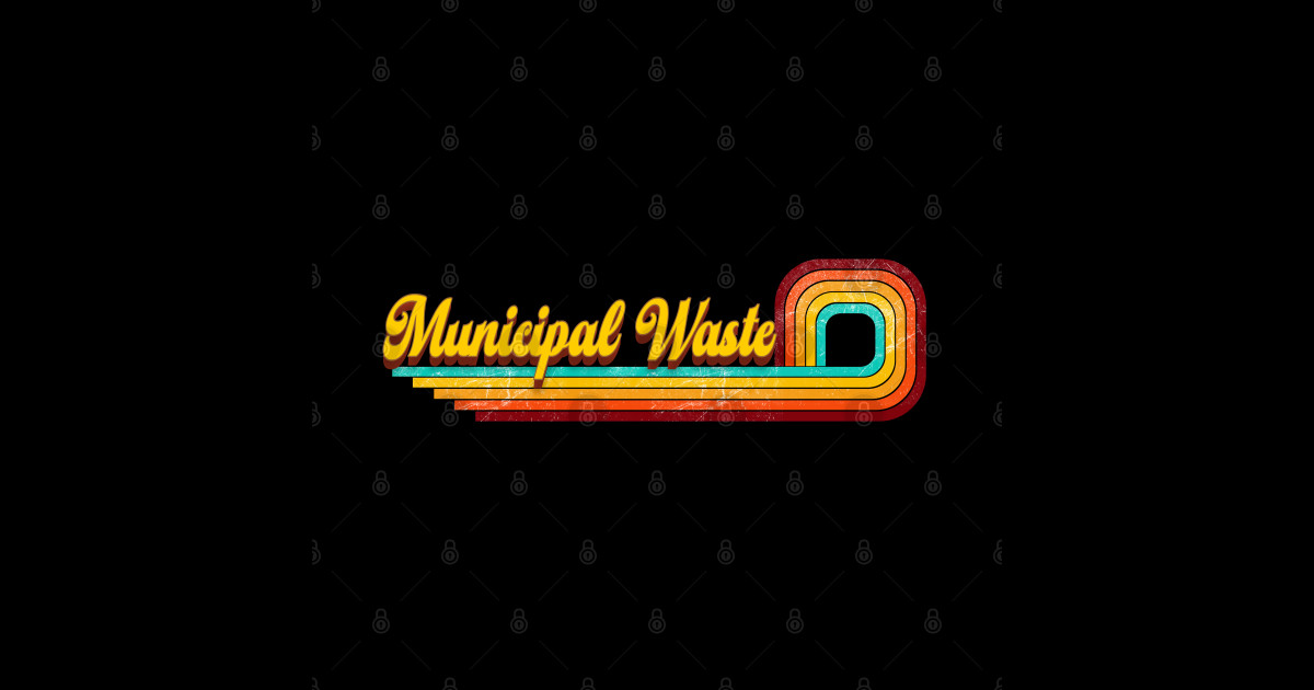 municipal waste vintage beautiful - Municipal Waste - Sticker | TeePublic