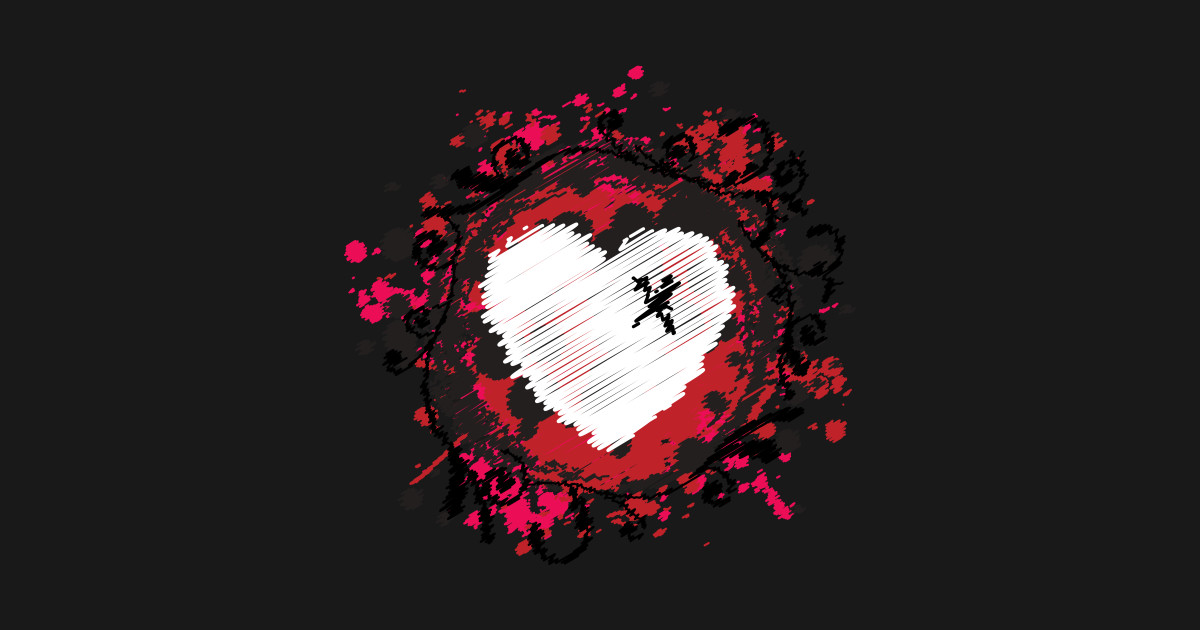 Emo Heart - Emo - T-Shirt | TeePublic