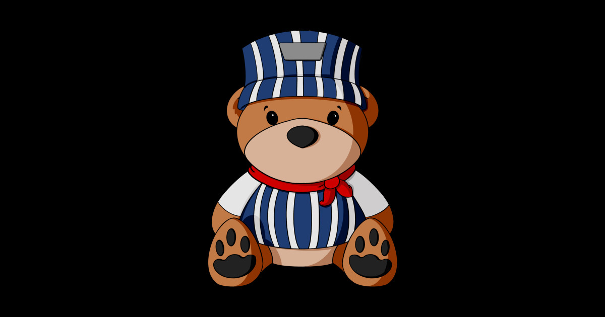 Train Conductor Teddy Bear - Train Conductor - Sticker | TeePublic