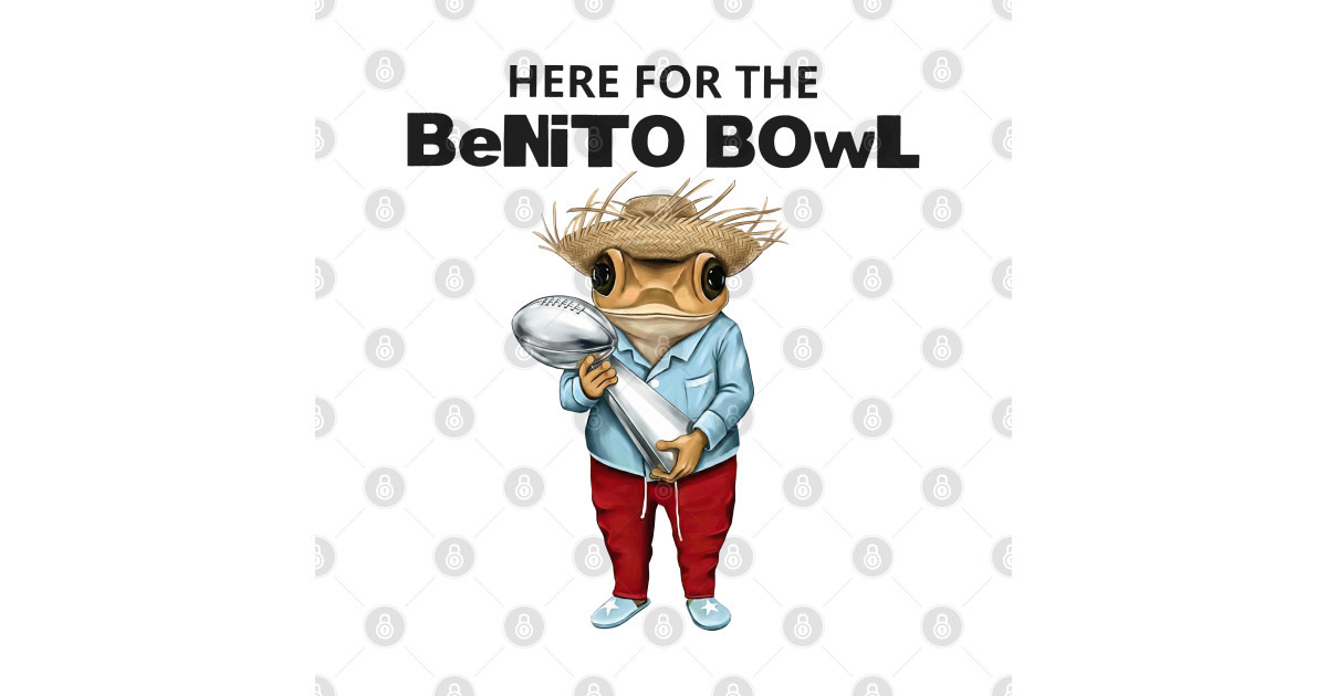 Bad Bunny - Here For The Benito Bowl, Mas Fotos Puerto Rico Frog Retro ...