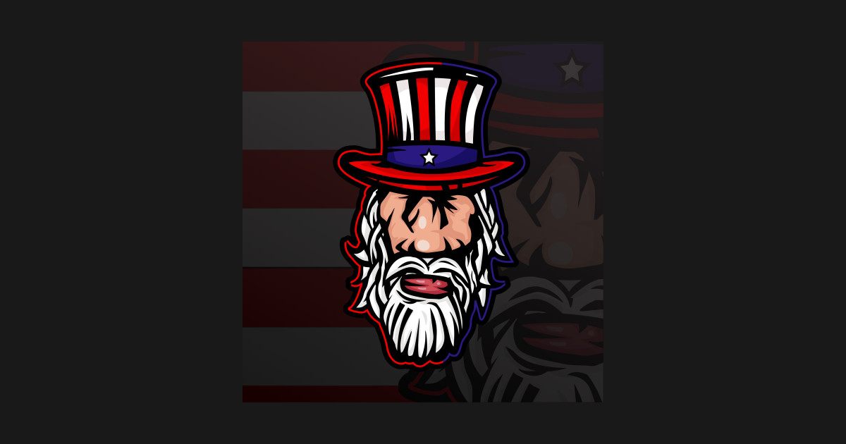 Cartoon Uncle Sam mascot - Uncle Sam - T-Shirt | TeePublic