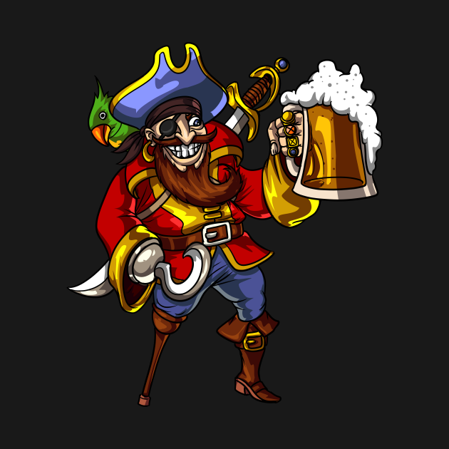 Pirate Beer Drinking Party - Pirate Party - T-Shirt | TeePublic