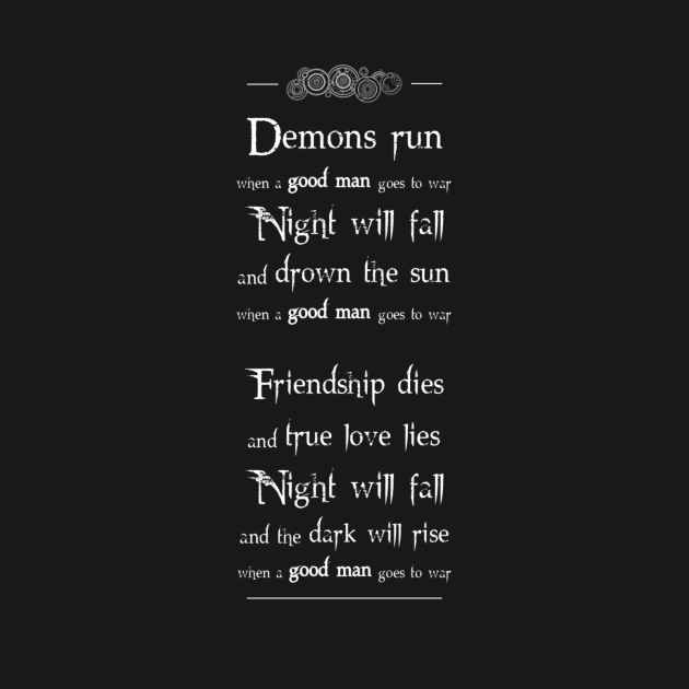 Demons run (white) - Doctor Who - T-Shirt | TeePublic