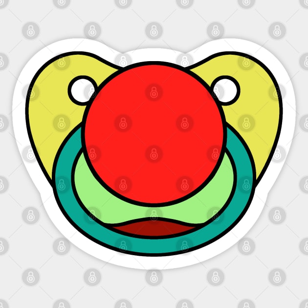 Clown Face Pacifier - Coronavirus 2020 - Sticker | TeePublic