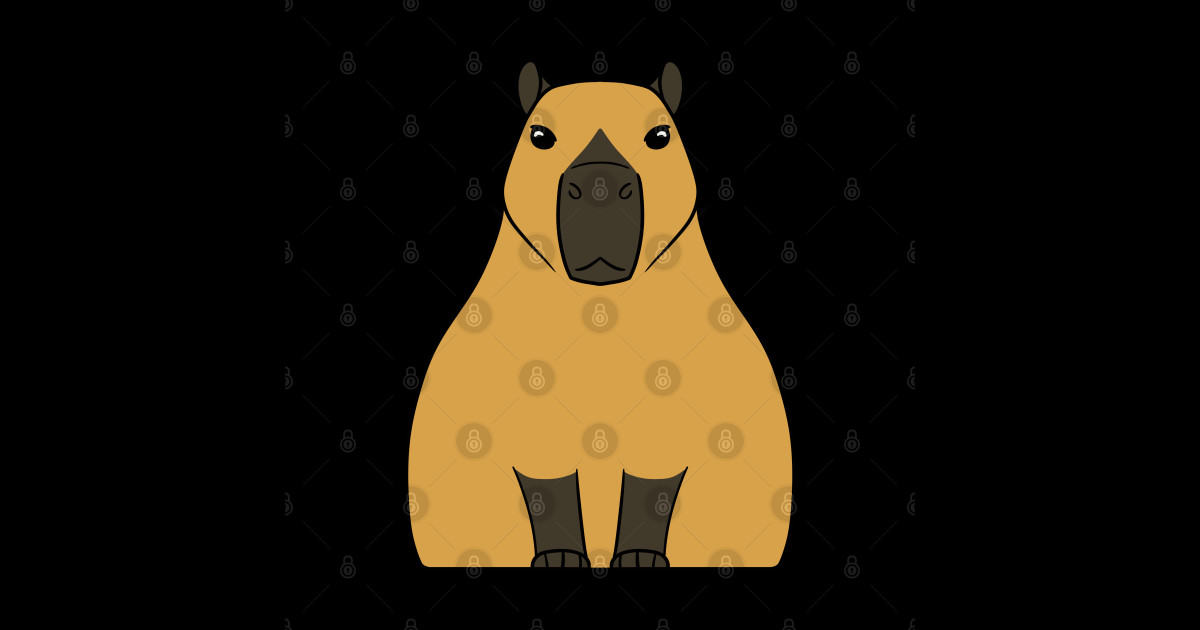 Capybara - Capybara - Sticker | TeePublic