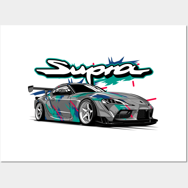Toyota Supra MK4 Widebody - Toyota Supra - Posters and Art Prints ...