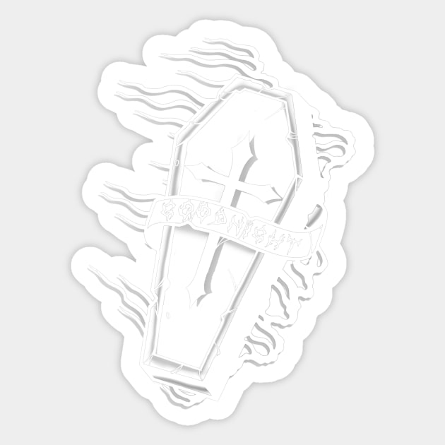 gothic coffin drawing