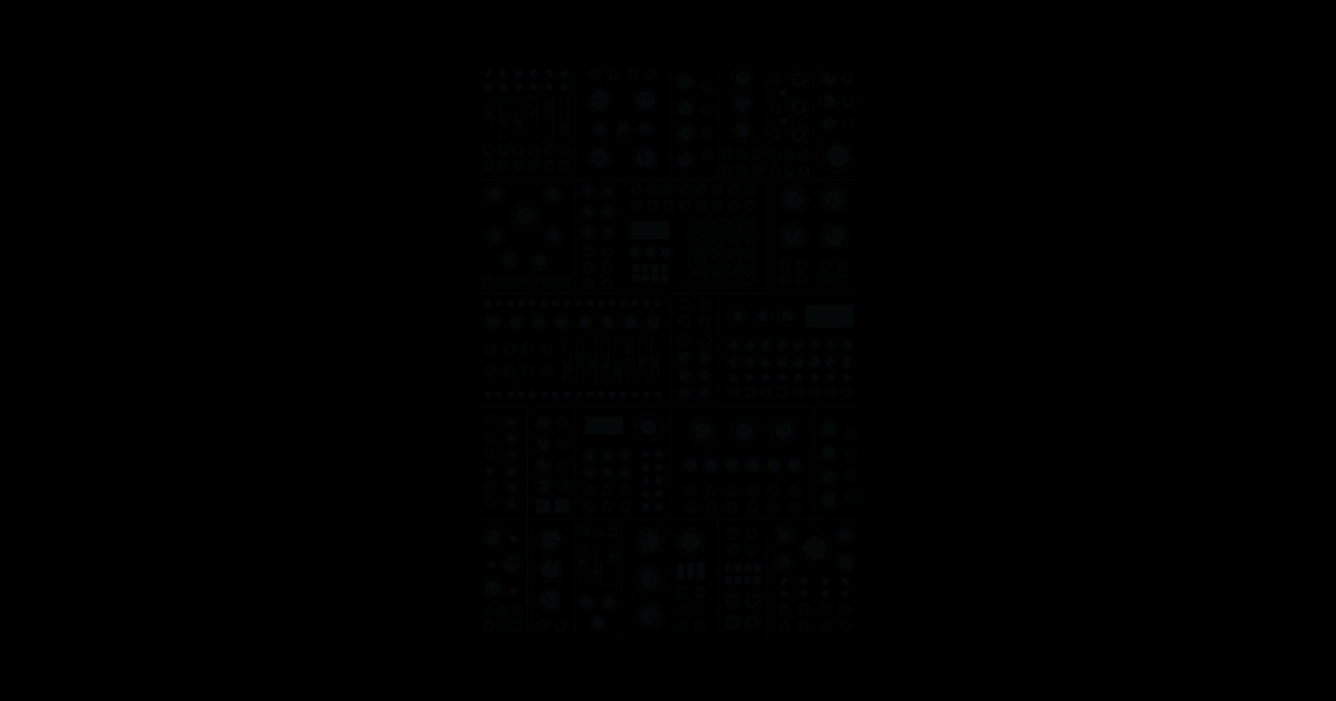 Modular Synthesizer Black - Modular Synth - Sticker | TeePublic