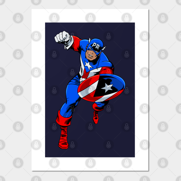 Captain Puerto Rico - Puerto Rico - Posters and Art Prints | TeePublic