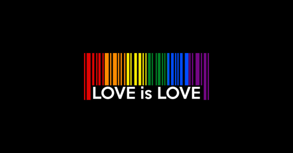 LGBT Rainbow Pride Barcode - Love is Love - Barcode Gay Pride Lgbtq ...