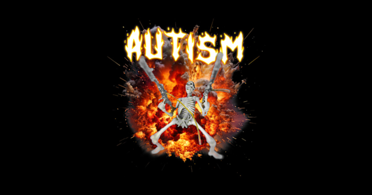 Autism Skeleton Probably Autistic - Autism - Sticker | TeePublic