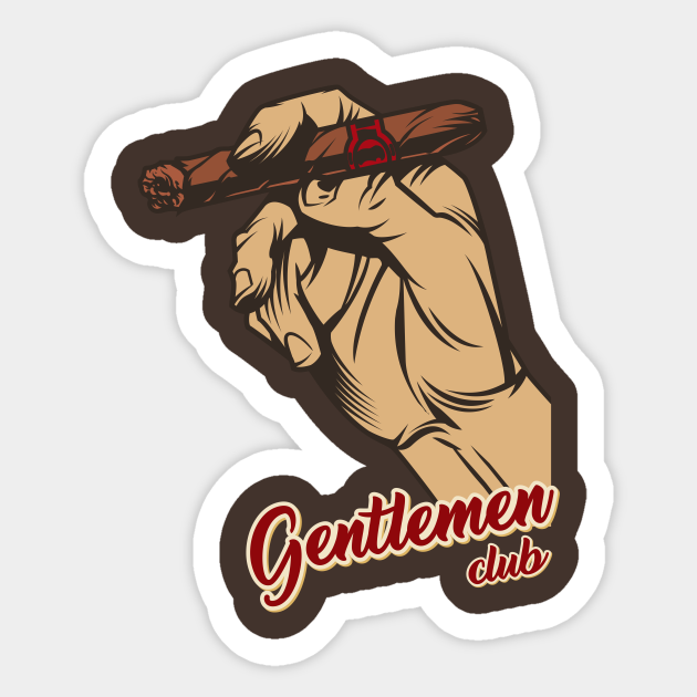 Gentlemen - Vintage Mens - Sticker | TeePublic