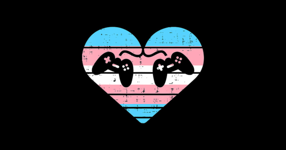 Transgender Heart Game Controllers Gaming Trans Pride Gamer - Trans ...
