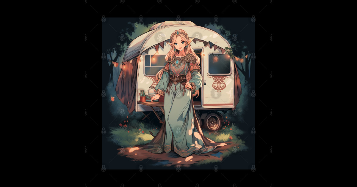 elf and wagon - Anime - Posters and Art Prints | TeePublic