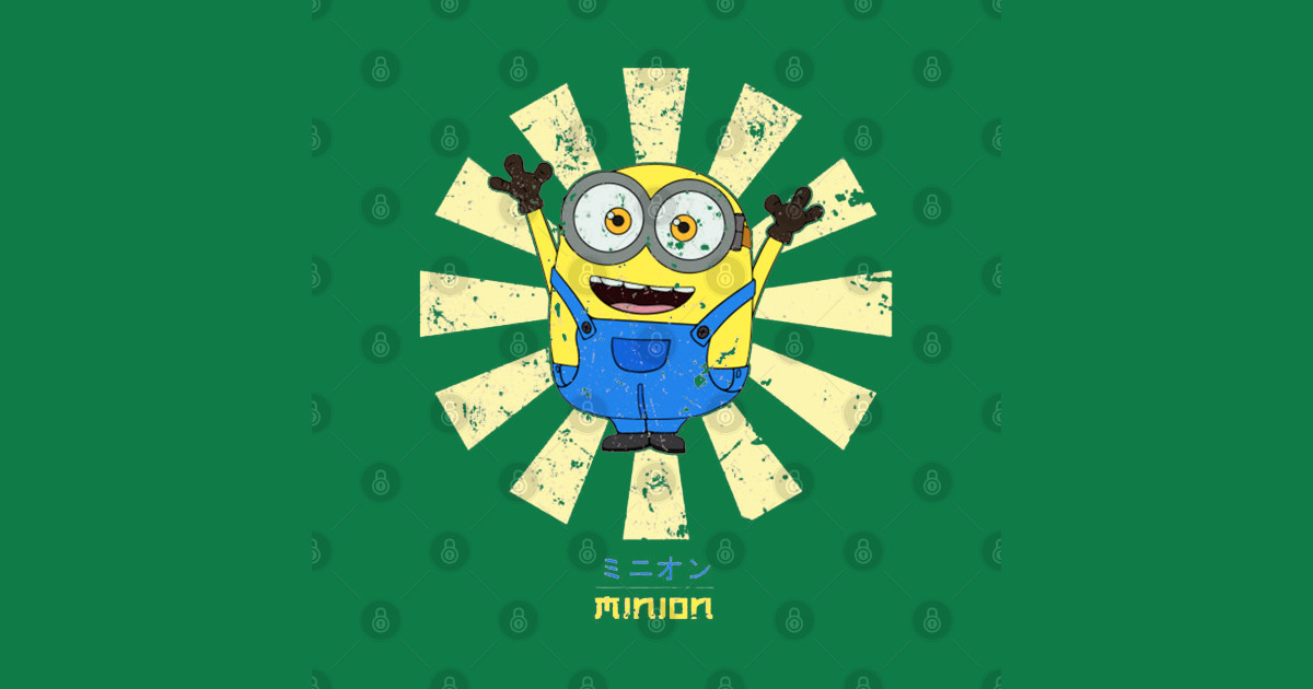 Minion Retro Japanese - Minion - T-Shirt | TeePublic